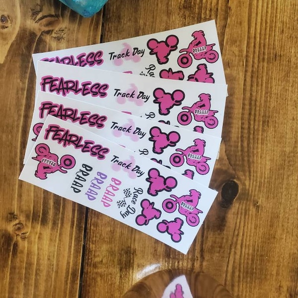 Dirtbike Stickers for Girls - Etsy