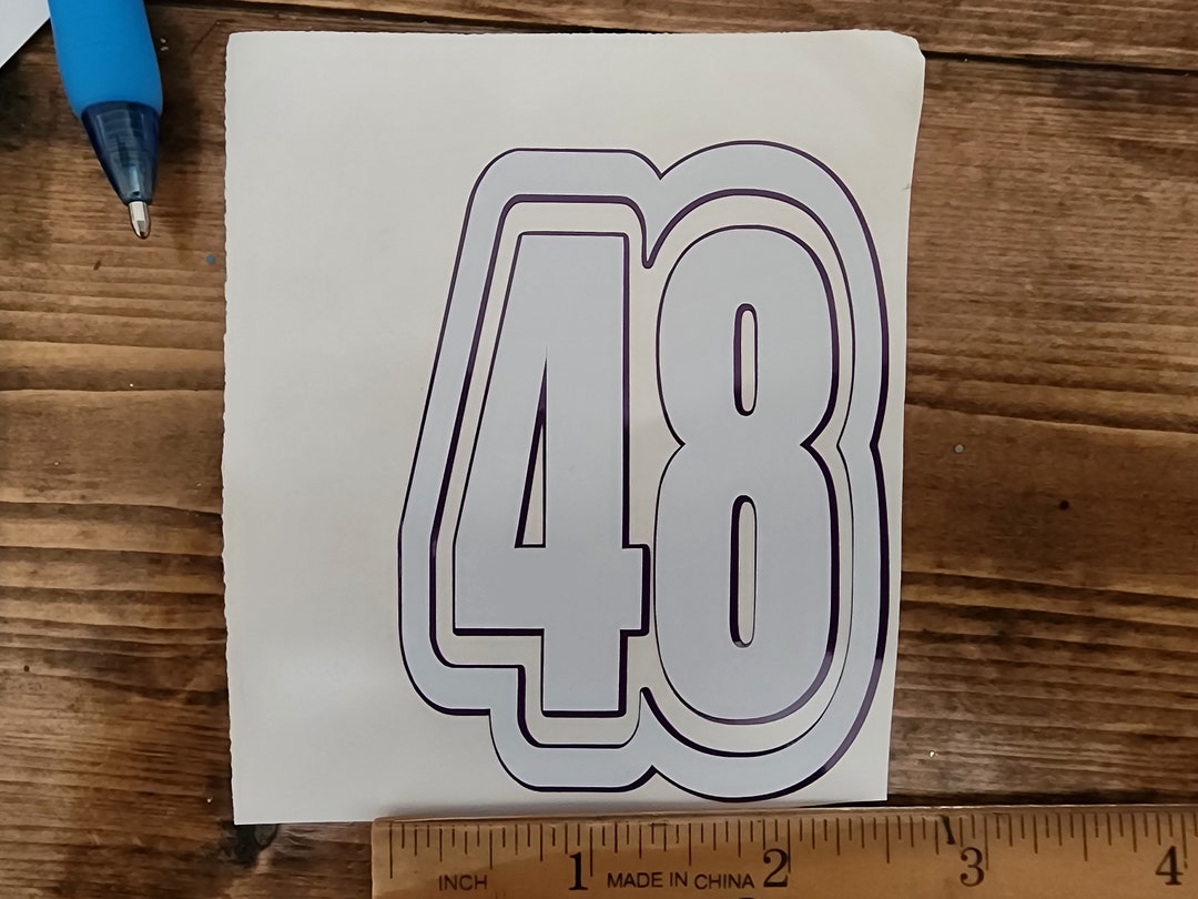 Vinyl Number Decal for Phone, Custom Sticker for Phone, Personalized ...