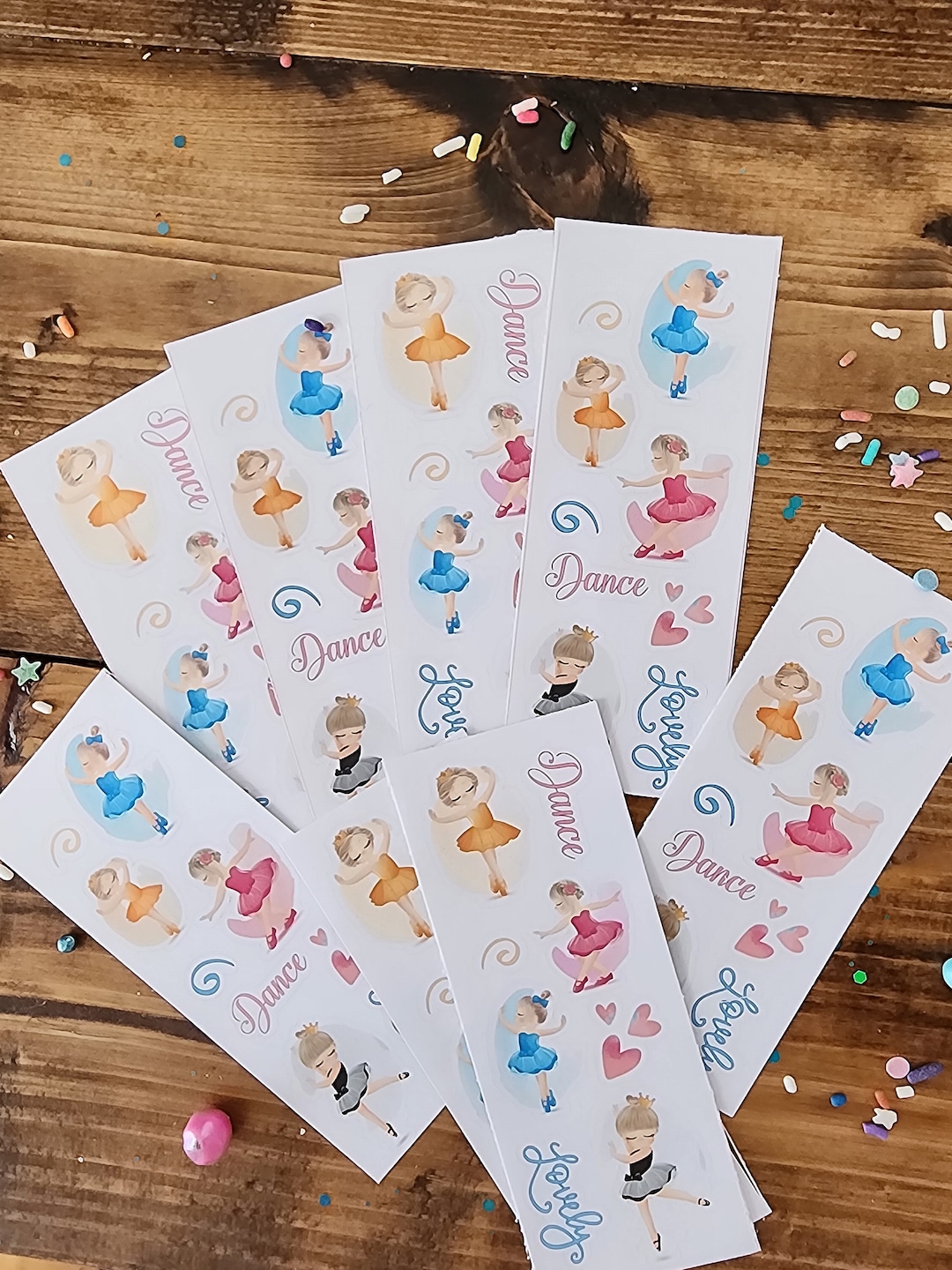Ballerina Dance Stickers, Party Favors, Ballerina Stickers, Ballet ...