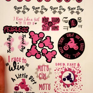 Motocross Stickers, Dirt Bike Stickers, Race Day Stickers, Journal ...