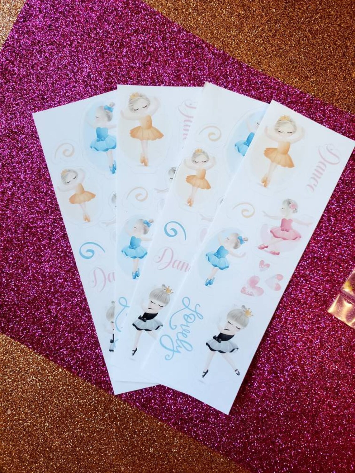 Ballerina Dance Stickers Party Favors Ballerina Stickers - Etsy
