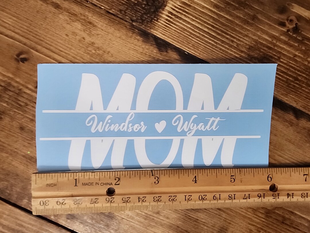 Personalized Mom Vinyl Decal Sticker, Children Names, Mom Sticker ...