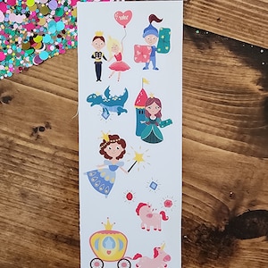 Princess Stickers, Party Favors, Princess Birthday Party Stickers ...
