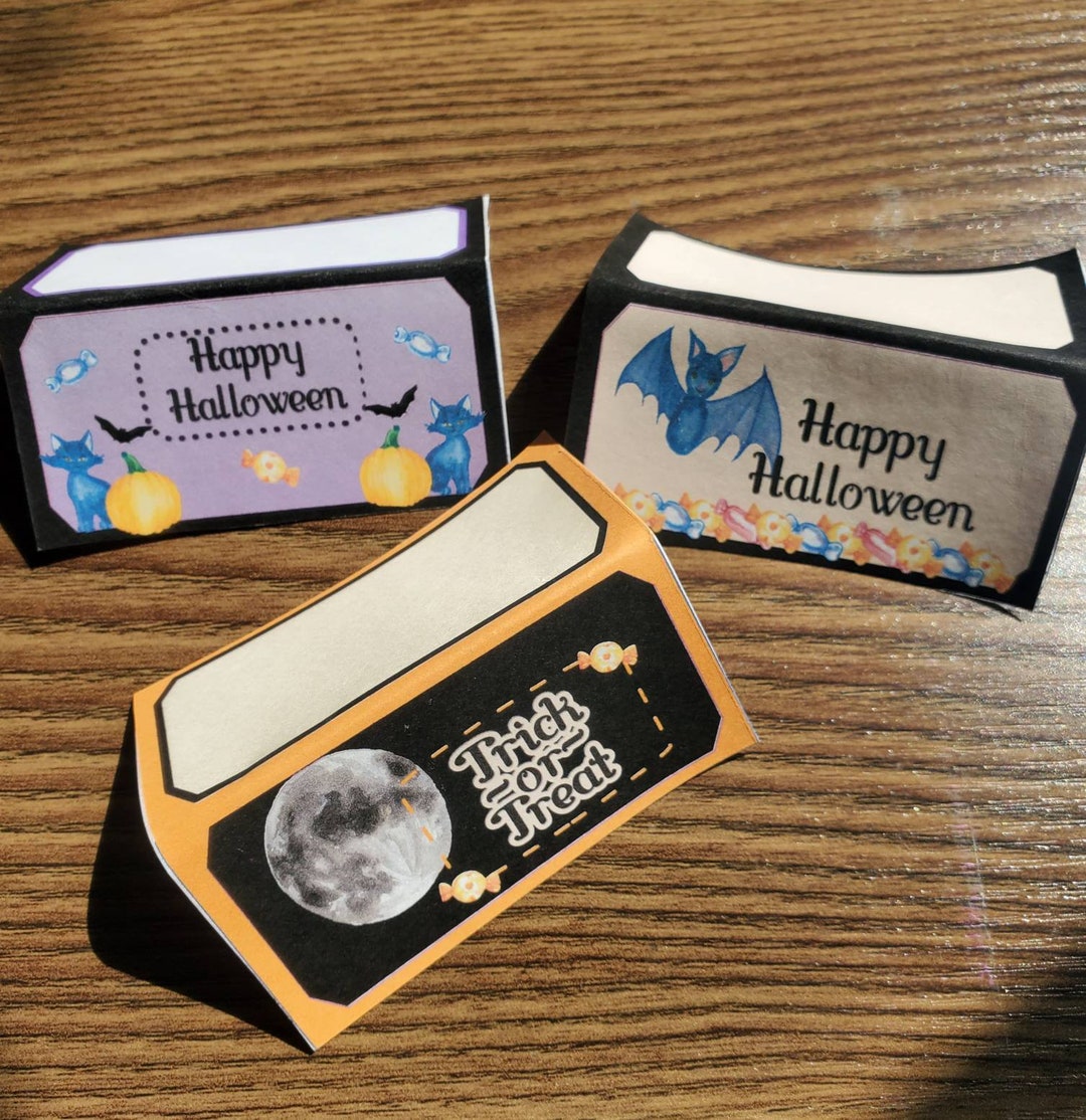 Printable Halloween Treat Bag Toppers, Classroom Party Favors (digital ...