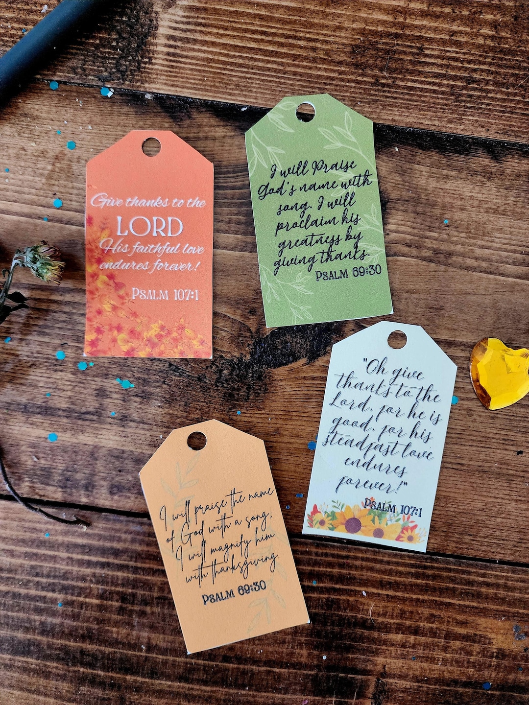 Printable Fall Scripture Gift Tags – Thanksgiving Favor Tags (digital ...