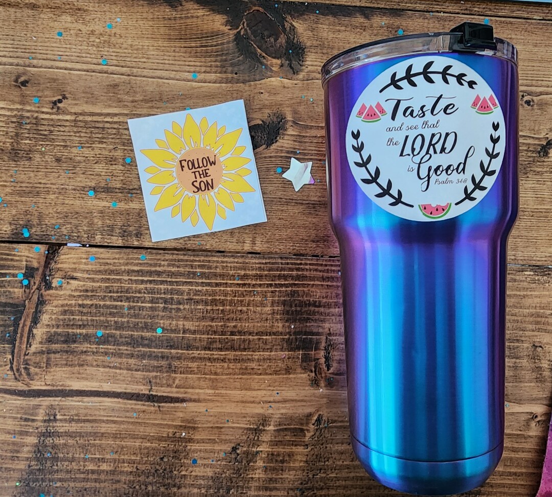 Bible Verse Scripture Decals, Christian Decal for Laptop, Water Bottle ...