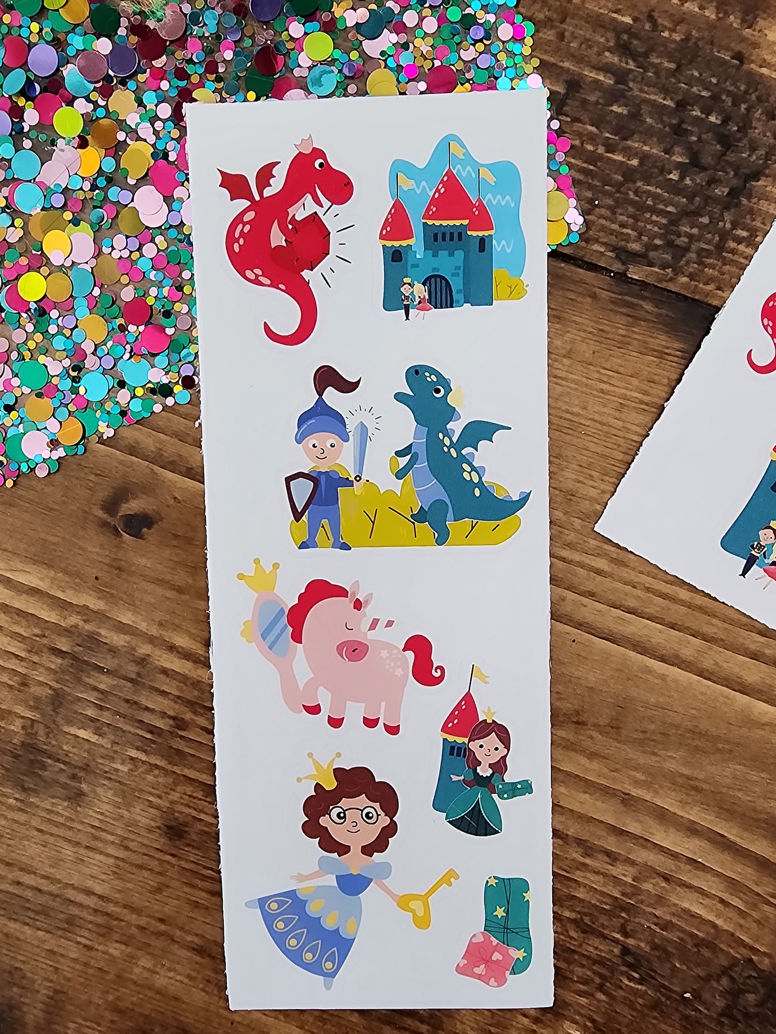 Bundled Princess Party Favor Stickers With Bags and Personalized Thank ...