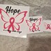 Breast Cancer Ribbon Decal Pink Ribbon Hope Butterfly Vinyl - Etsy