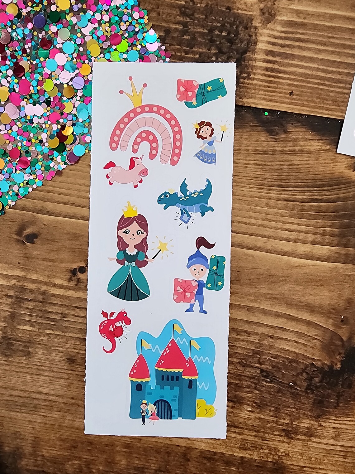 Bundled Princess Party Favor Stickers With Bags and Personalized Thank ...