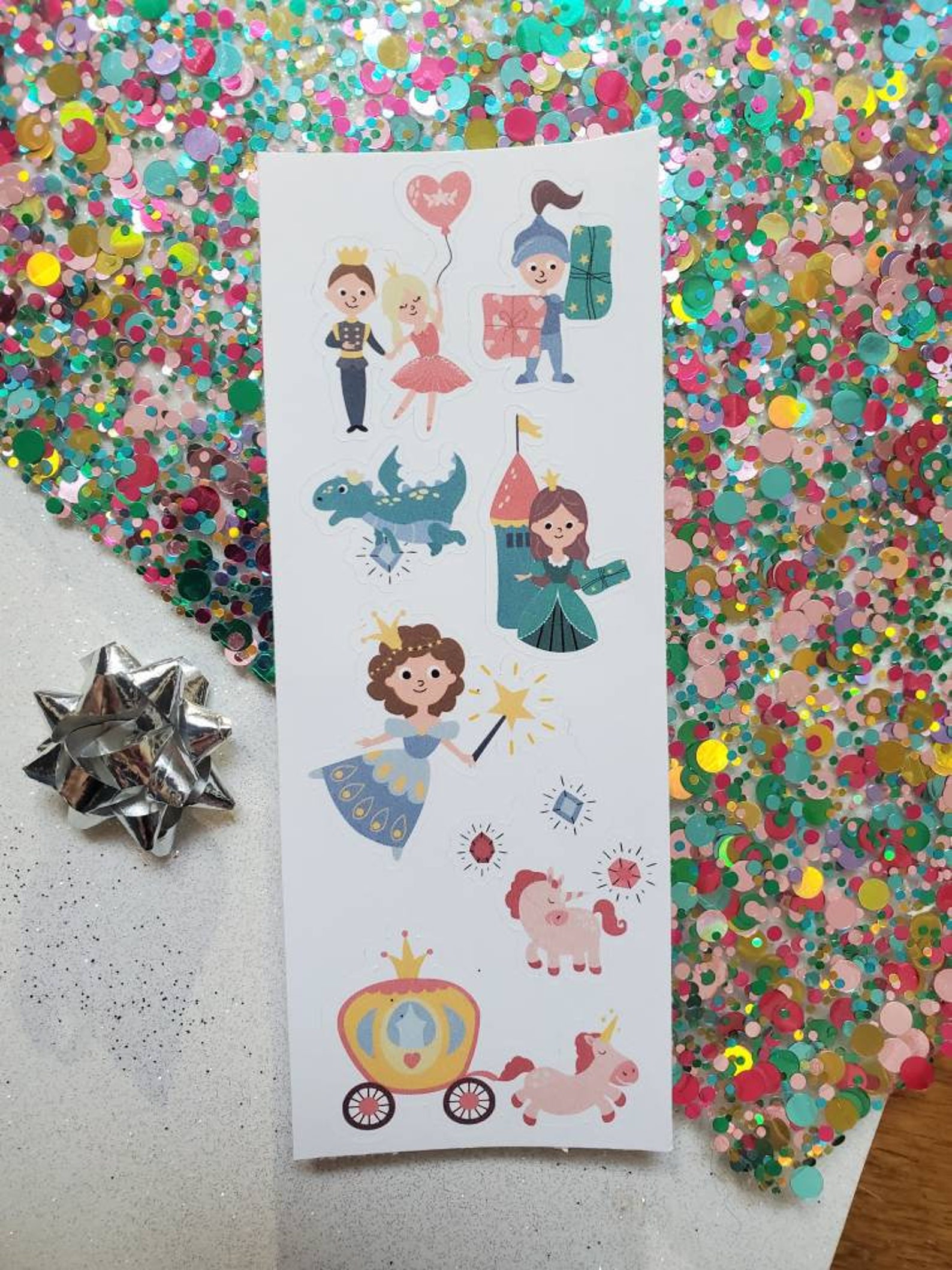 Princess Stickers Party Favors Princess Birthday Party - Etsy