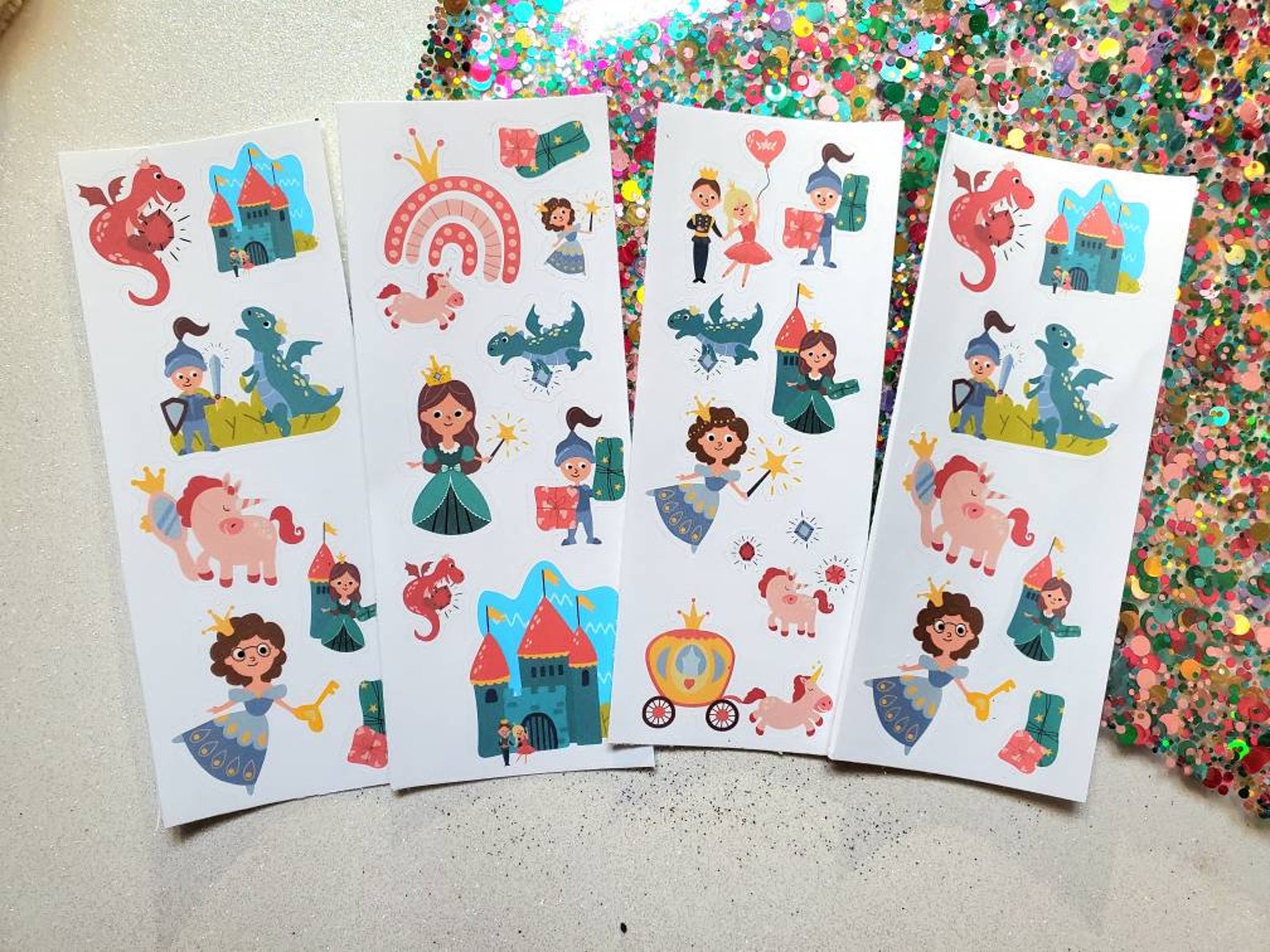 Princess Stickers Party Favors Princess Birthday Party - Etsy