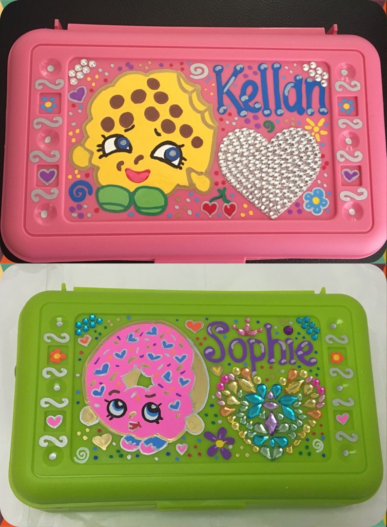 Shopkins Crayons Box Personalized Custom Art Storage Pencil | Etsy
