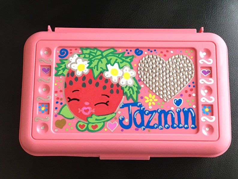 Shopkins Crayons Box Personalized Custom Art Storage Pencil | Etsy