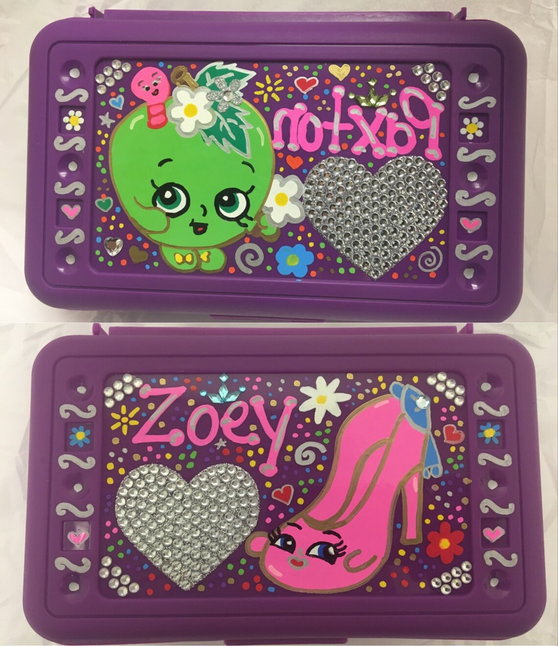 Shopkins Crayons Box Personalized Custom Art Storage Pencil | Etsy