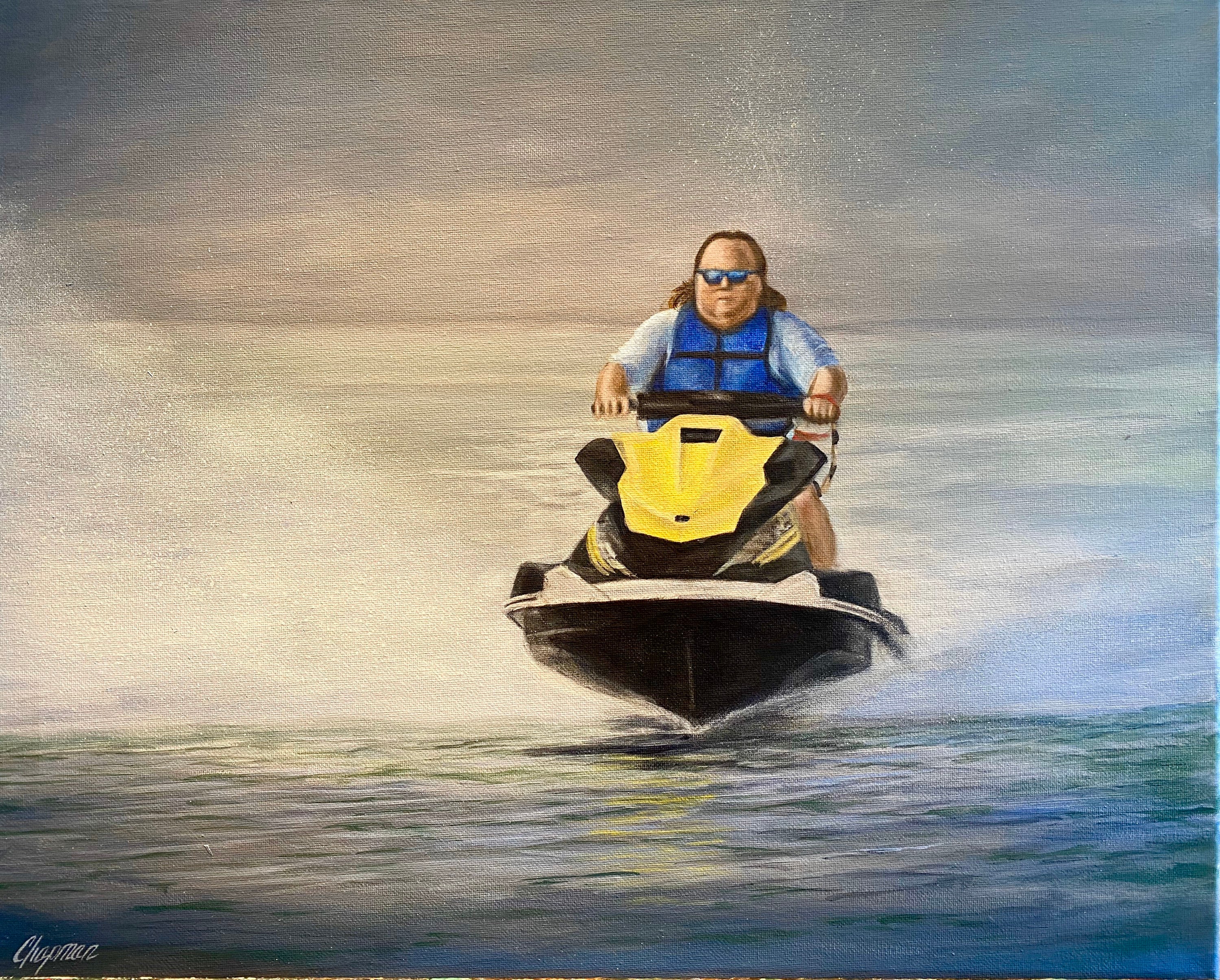 Fat Guy Water Skiing