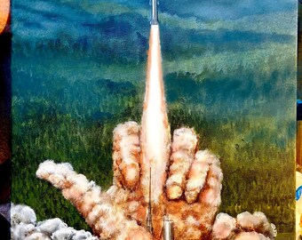 Launch Rocket Print - Etsy
