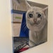 Sad Cat Meme Painting. 24 X 24 X 1.5 Original and Acrylic Acrylic ...