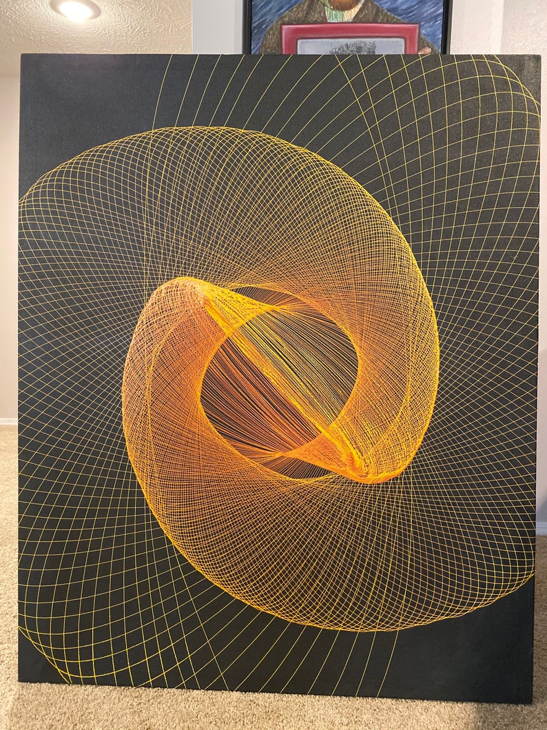 Large Spiral Pendulum Painting | Etsy