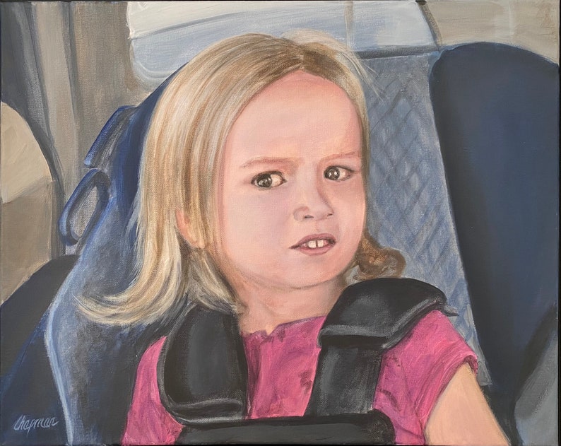 Unimpressed Chloe Meme Painting 16 X 20 Original Acrylic Painting ...