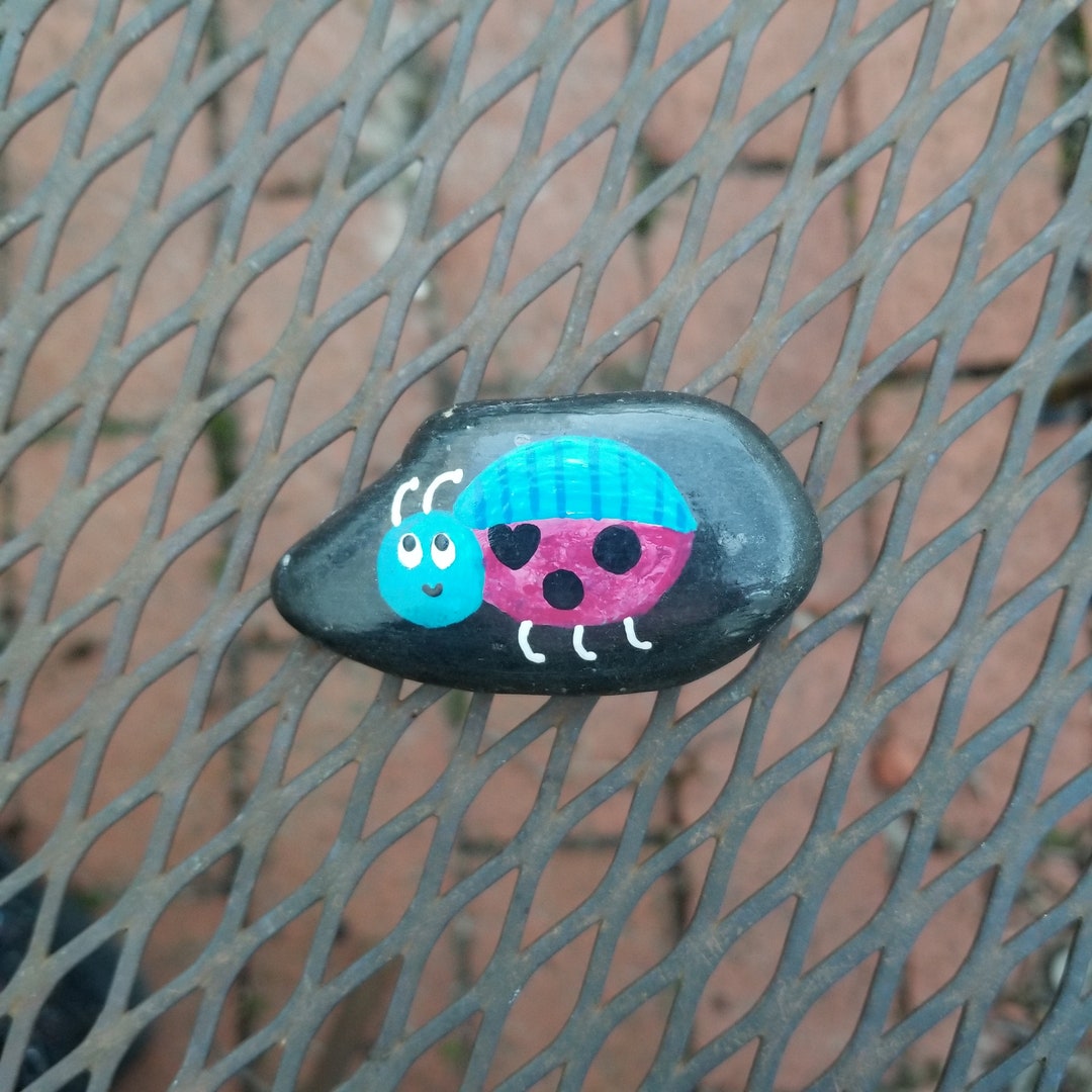 Little Ladybug Cute Painted Rock Gift - Etsy