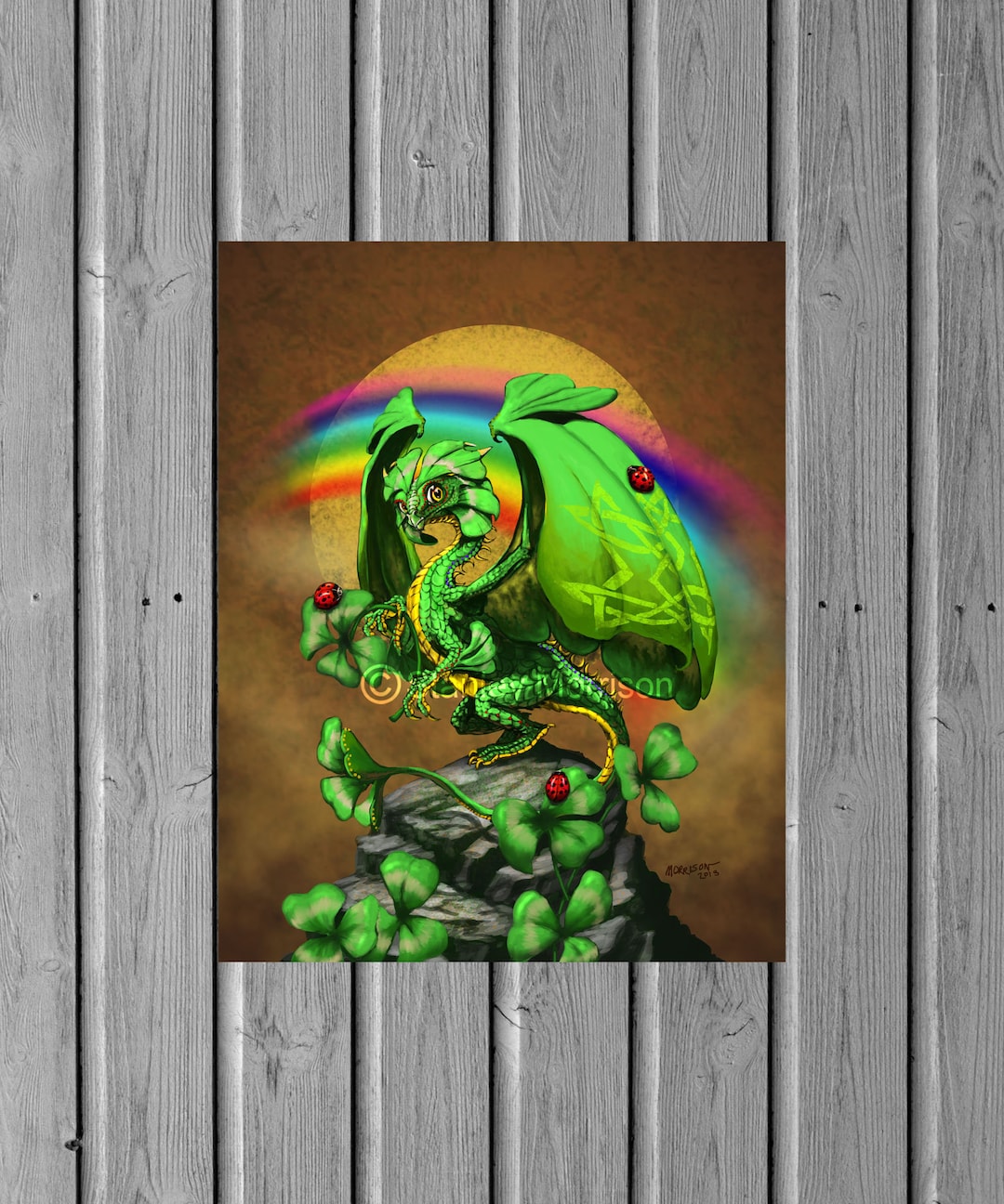 LUCK DRAGON Print 4x6, 8.5x11, or 11x14 - Etsy