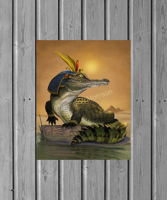 Egyptian God Sobek Drawing Crocodiles In Ancient Egypt: Mummies,