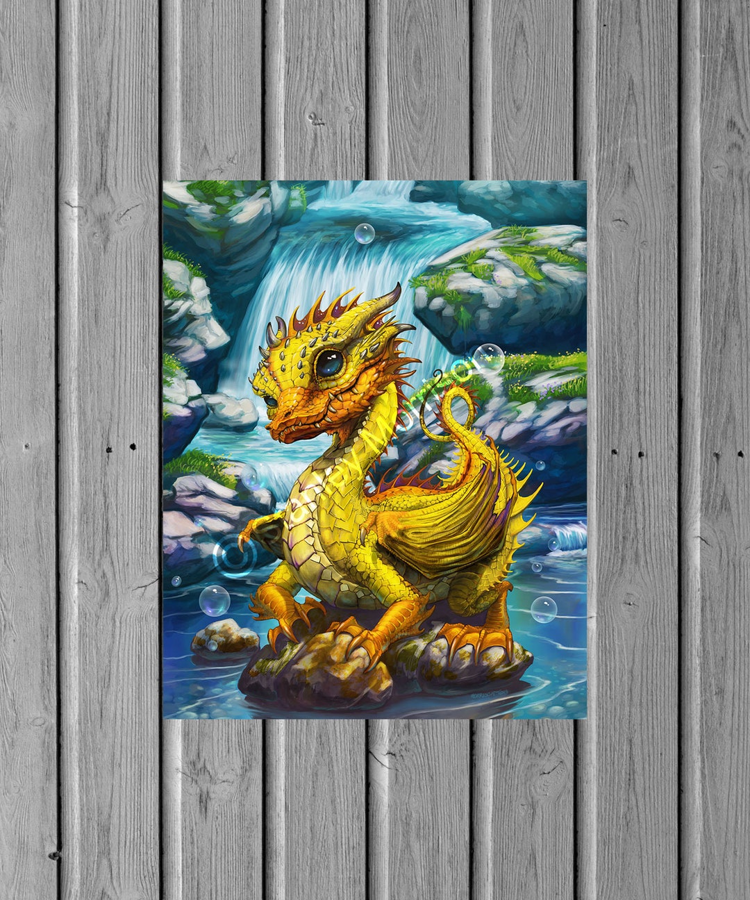 RUBBER DUCKY DRAGON Print 4x6, 8.5x11, or 11x14, Dragon Art, Dragon ...