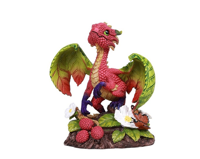 RASPBERRY DRAGON FIGURINE, Raspberry Dragon, Red Dragon,dragon Gift ...