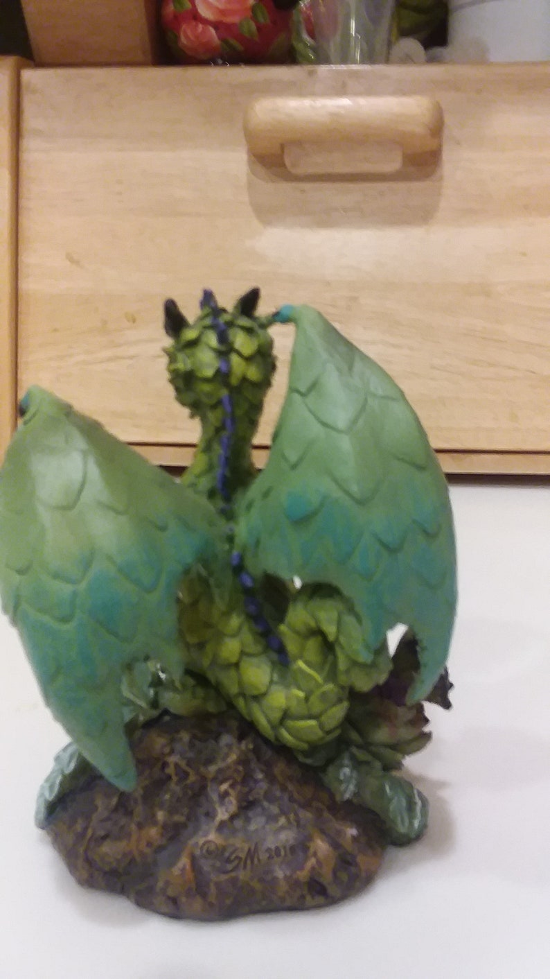 Artichoke Dragon Figurine, Resin Sculpture - Etsy New Zealand