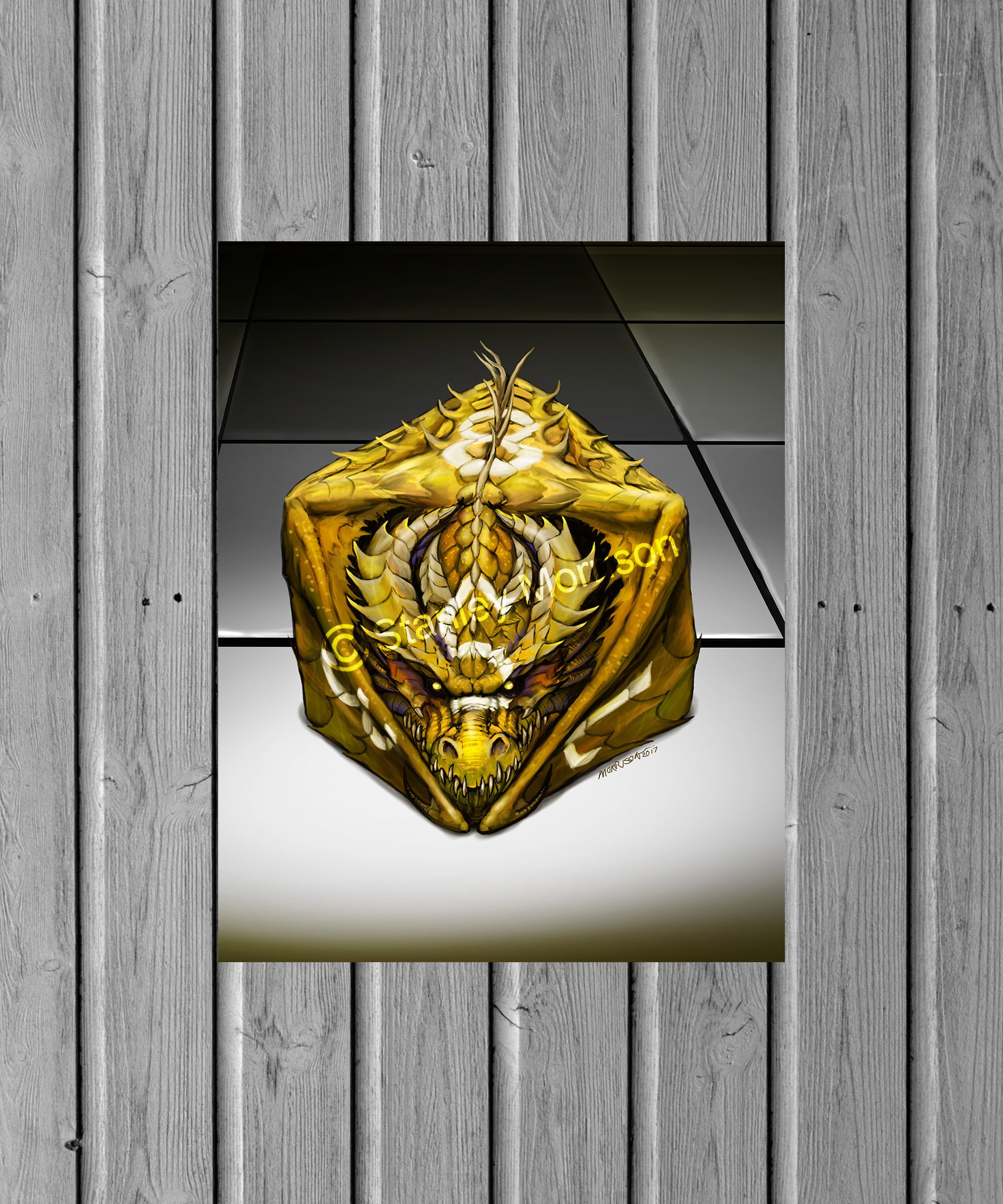 D8 DRAGON Gaming Dice Print 4x6 8.5x11 11x14 Game Room - Etsy