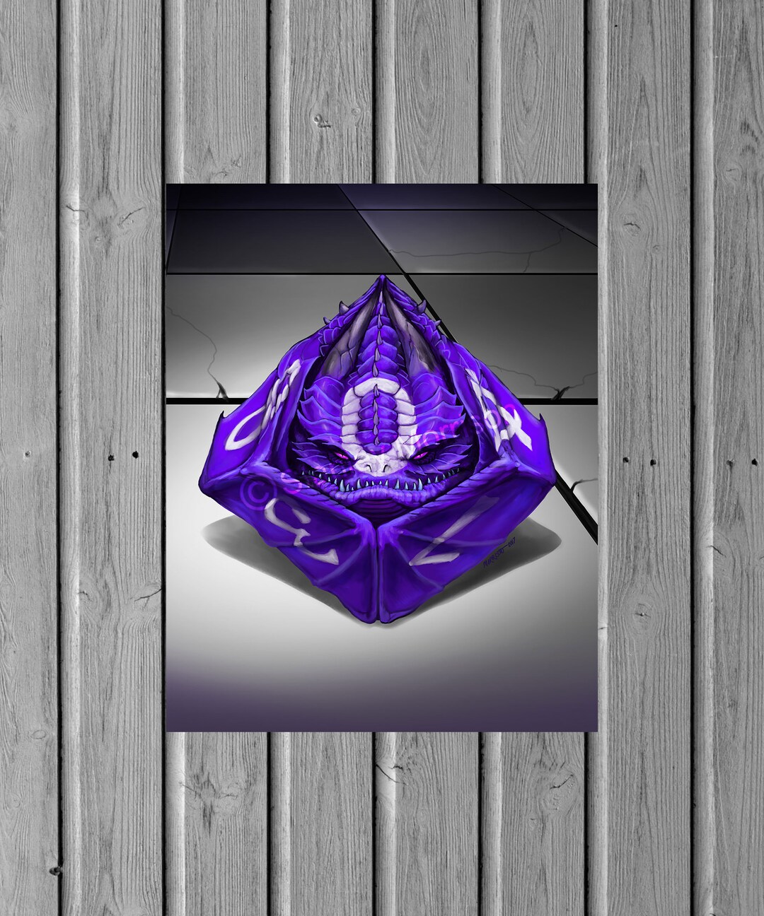 D10 DRAGON Gaming Dice Print, 4x6, 8.5x11, 11x14, Game Room Decor, Dice Art - Etsy