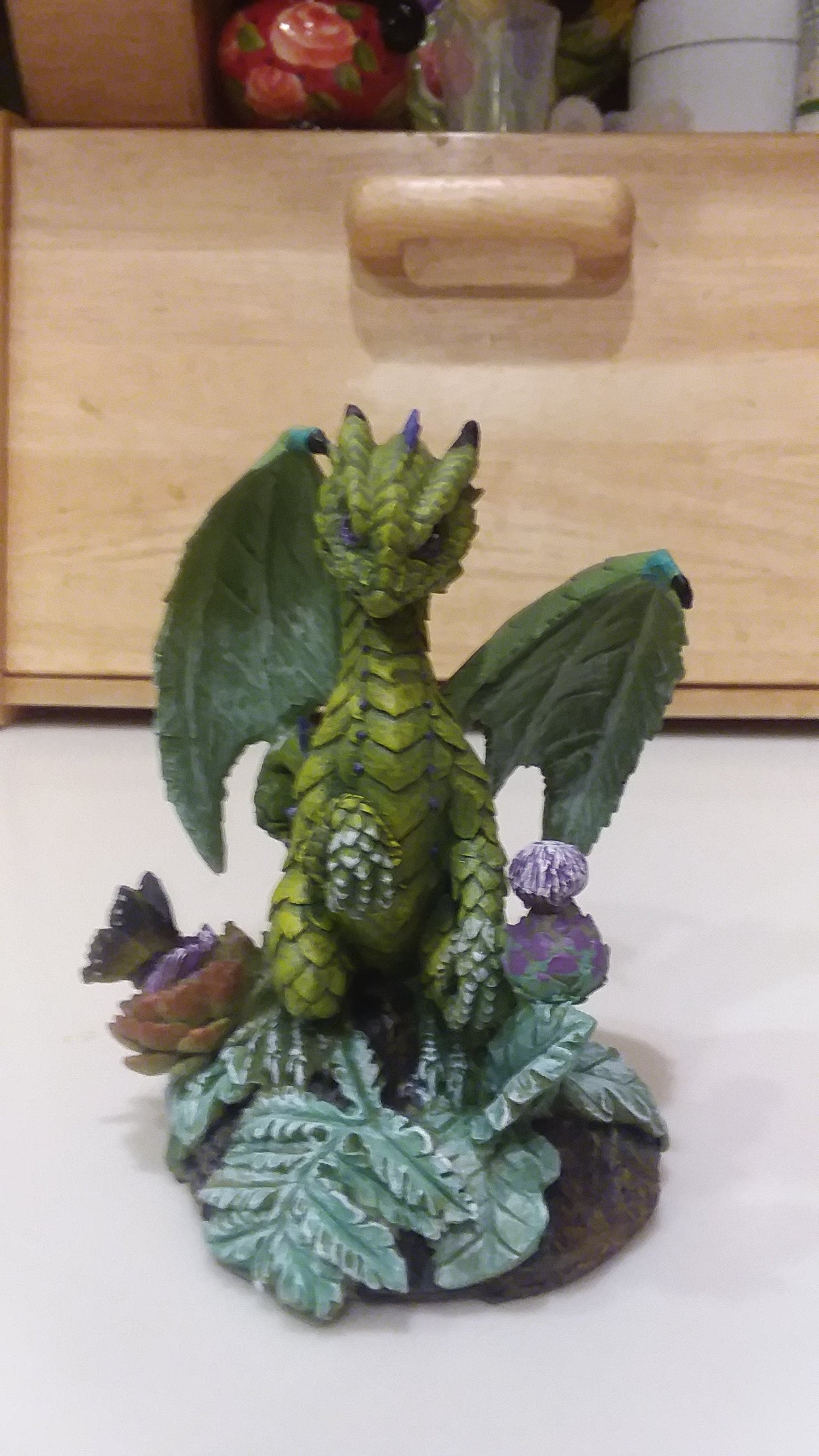 Artichoke Dragon Figurine, Resin Sculpture - Etsy New Zealand