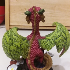 RASPBERRY DRAGON FIGURINE, Raspberry Dragon, Red Dragon,dragon Gift ...