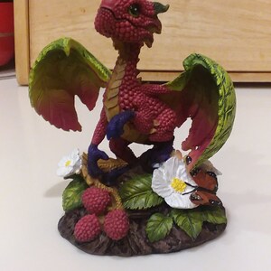 RASPBERRY DRAGON FIGURINE, Raspberry Dragon, Red Dragon,dragon Gift ...