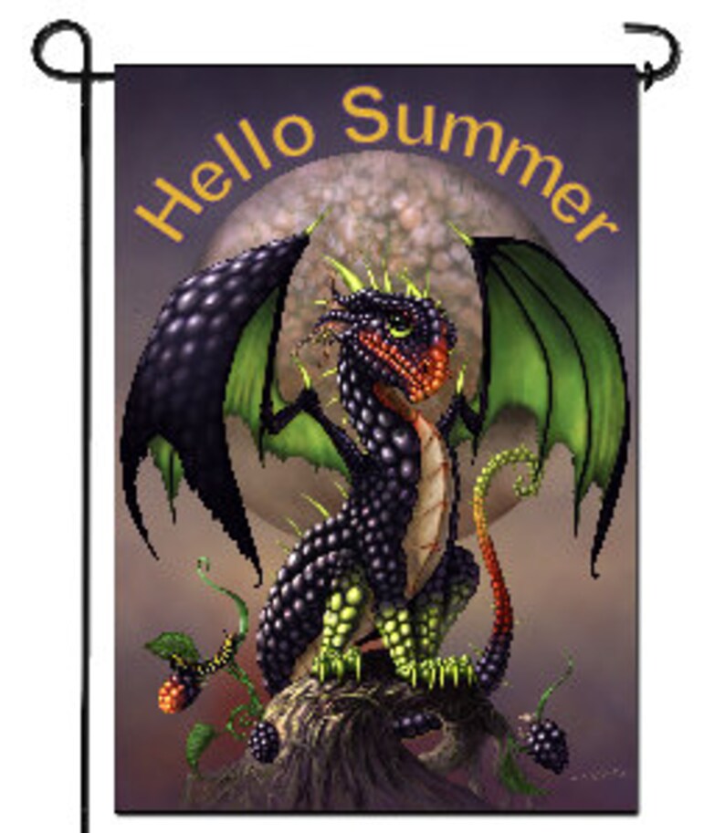 GARDEN DRAGON FLAGS - Etsy