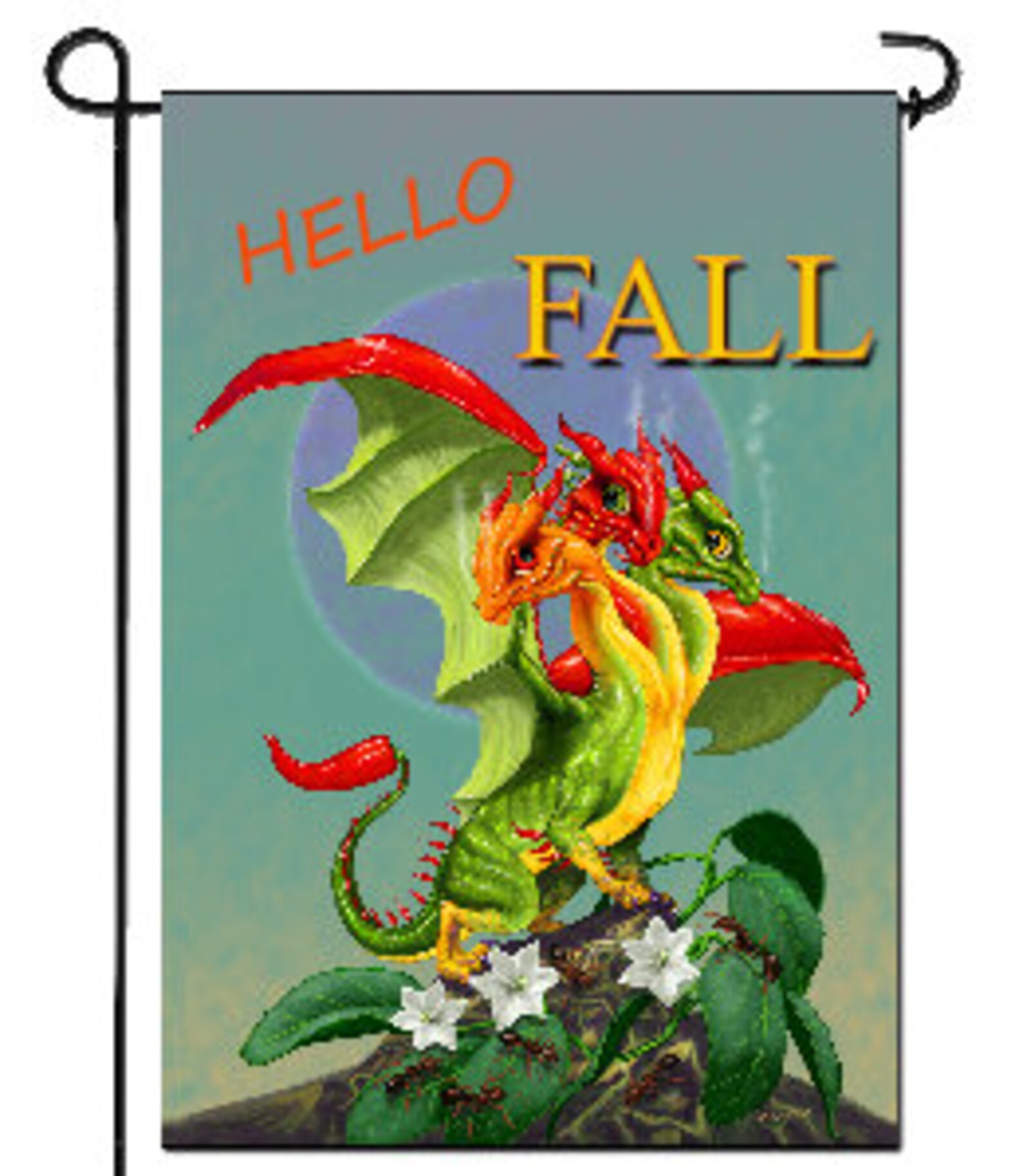 GARDEN DRAGON FLAGS - Etsy