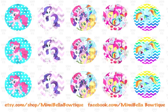 My Little Pony Friendship is Magic Digital Bottle Cap Images - Etsy