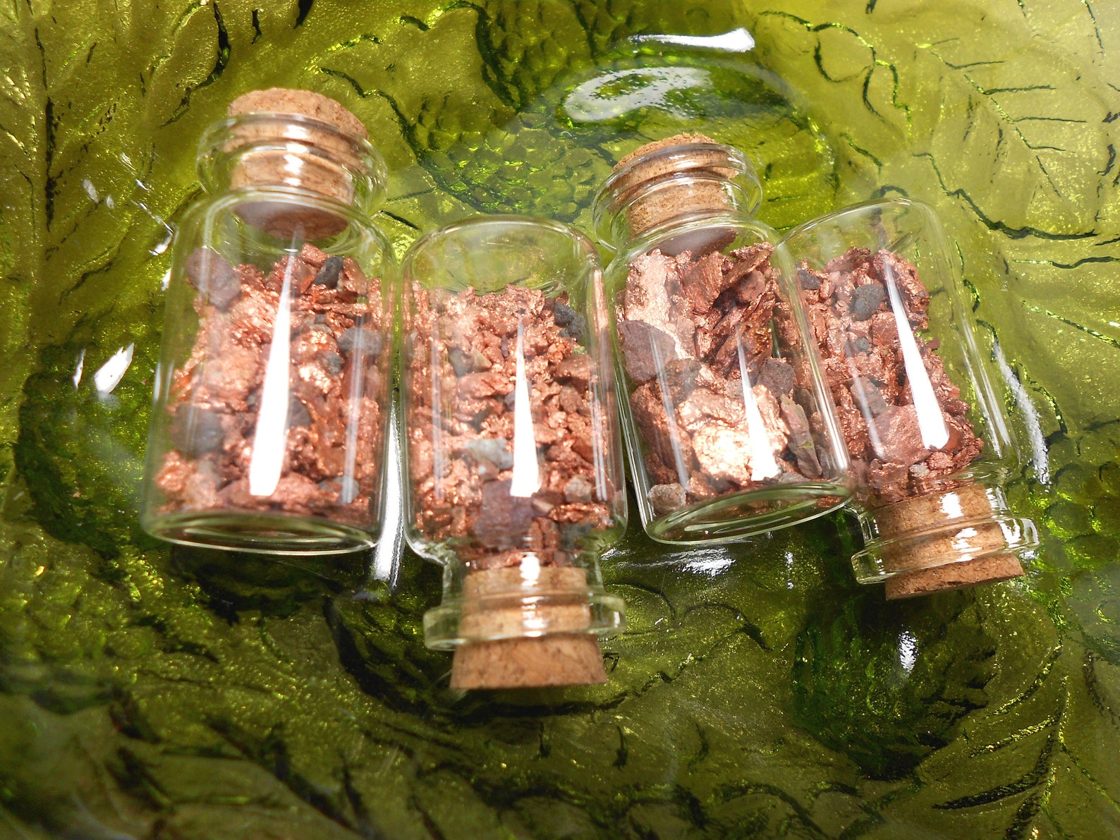 Float Copper Nuggets Tiny Bottles Larger Chunks Glacier Ice - Etsy