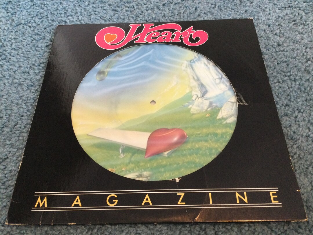 Heart Magazine Vinyl Record LP Picture Disc Die Cut Cover Rock and Roll ...
