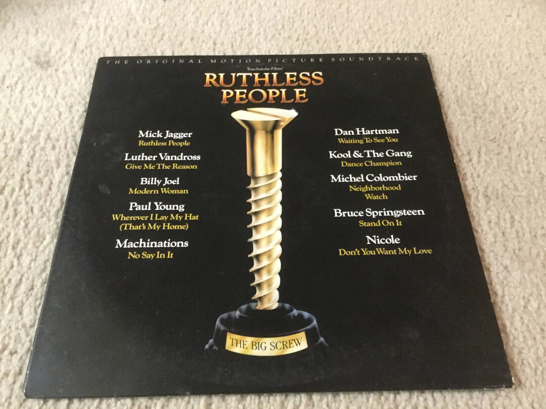Ruthless People Music From the Motion Picture Soundtrack Vinyl Record ...