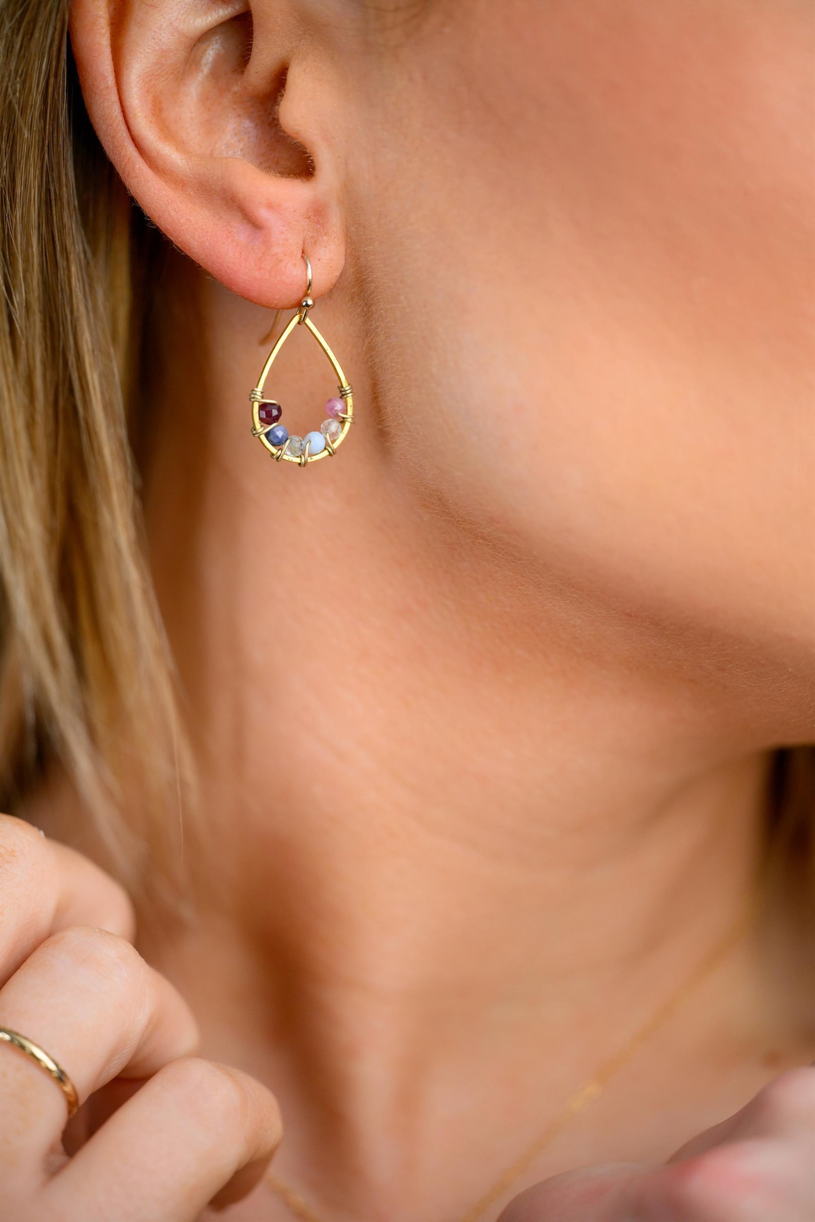 Personalized Birthstone Earring Family Jewelry for Wife Custom Name ...