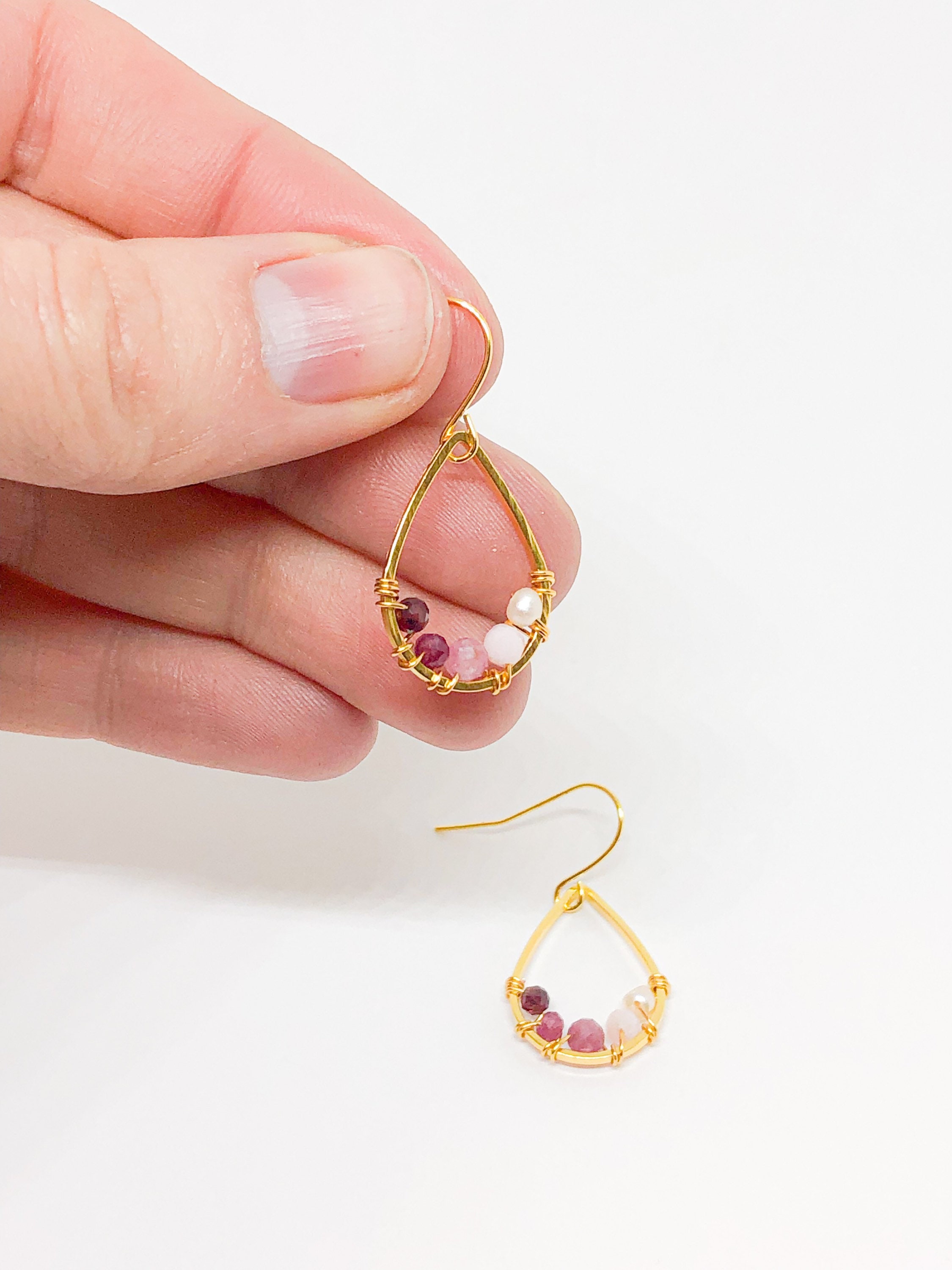 Personalized Birthstone Earring Family Jewelry for Wife Custom Name ...