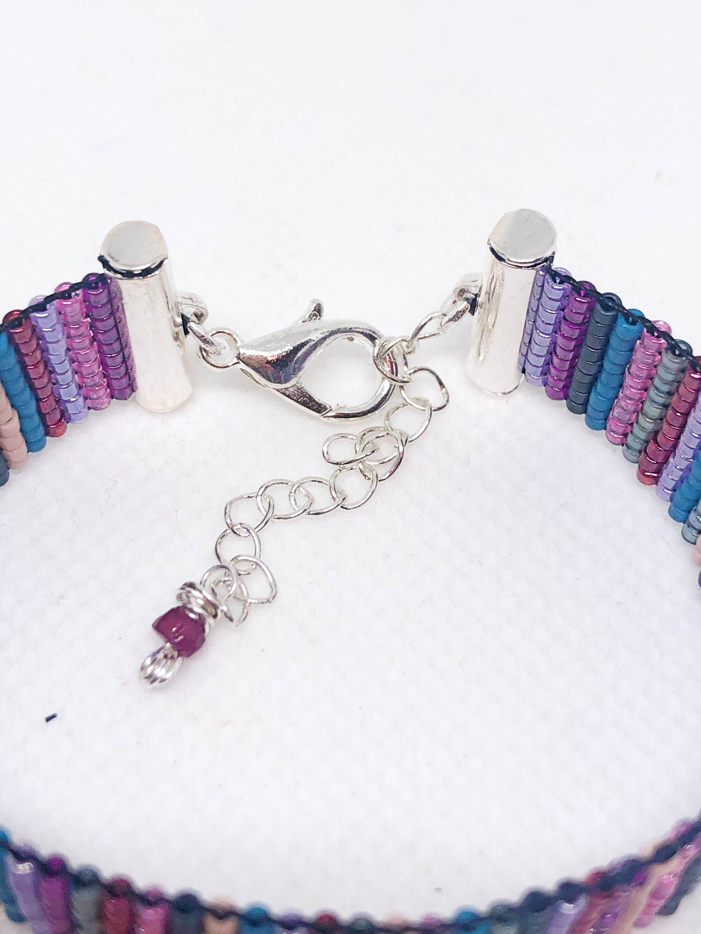 Bead Loom Bracelet. Colorful Cuff Bracelet. Bead Woven Bracelet for Mom ...