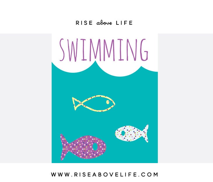 Just Keep Swimming - Printable Art Set - Digital Designs, Clipart ...