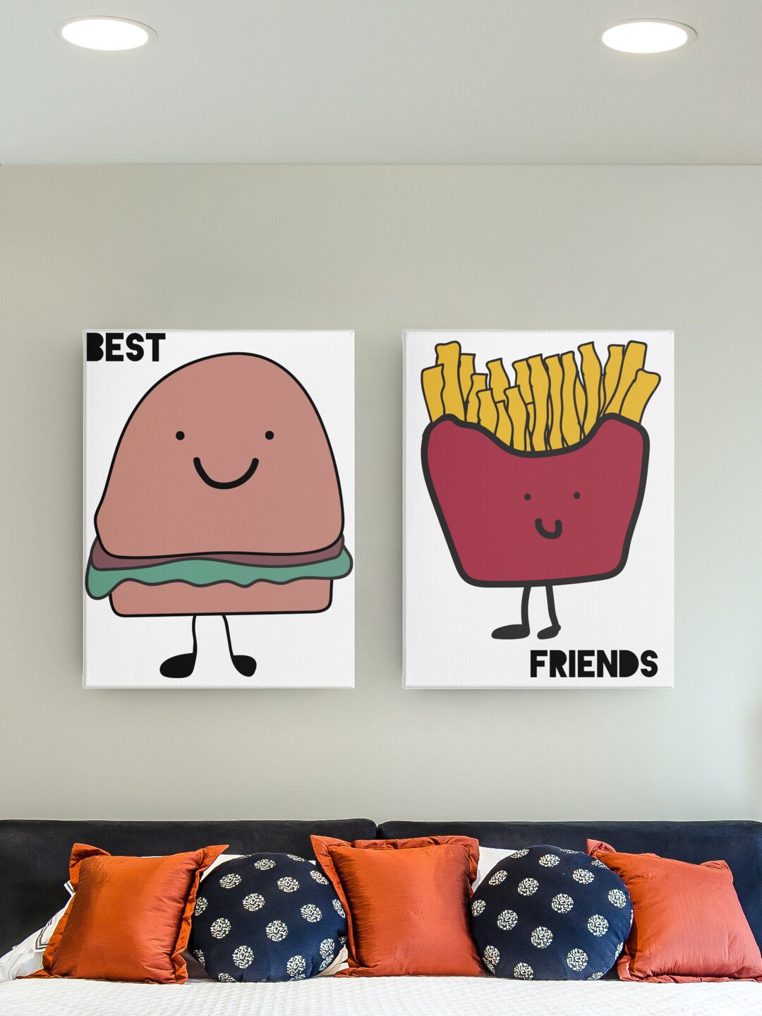 Best Friends - Printable Set -digital Designs, Clipart, Files for Use ...