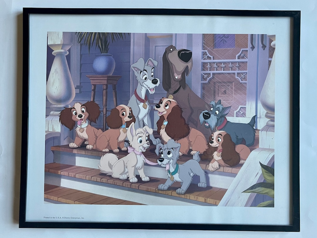 Lady and the Tramp Framed Print - Etsy