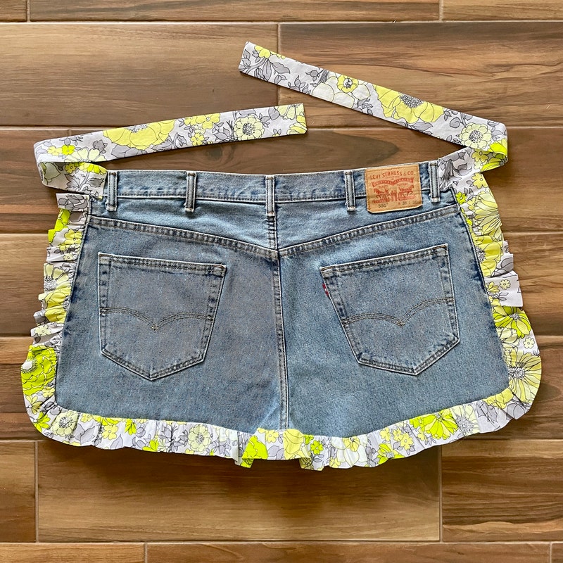 Jean Apron - Etsy