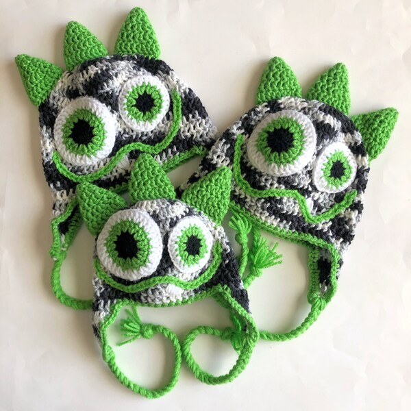 Green Monster Hat - Etsy