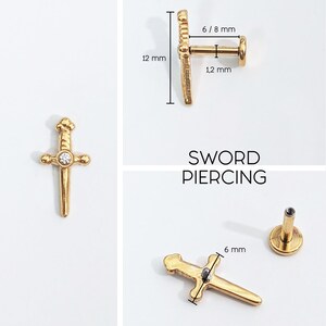 Sword Bat Spider Sun Moon Heart Piercing . Helix Tragus Lobe Snug Conch ...