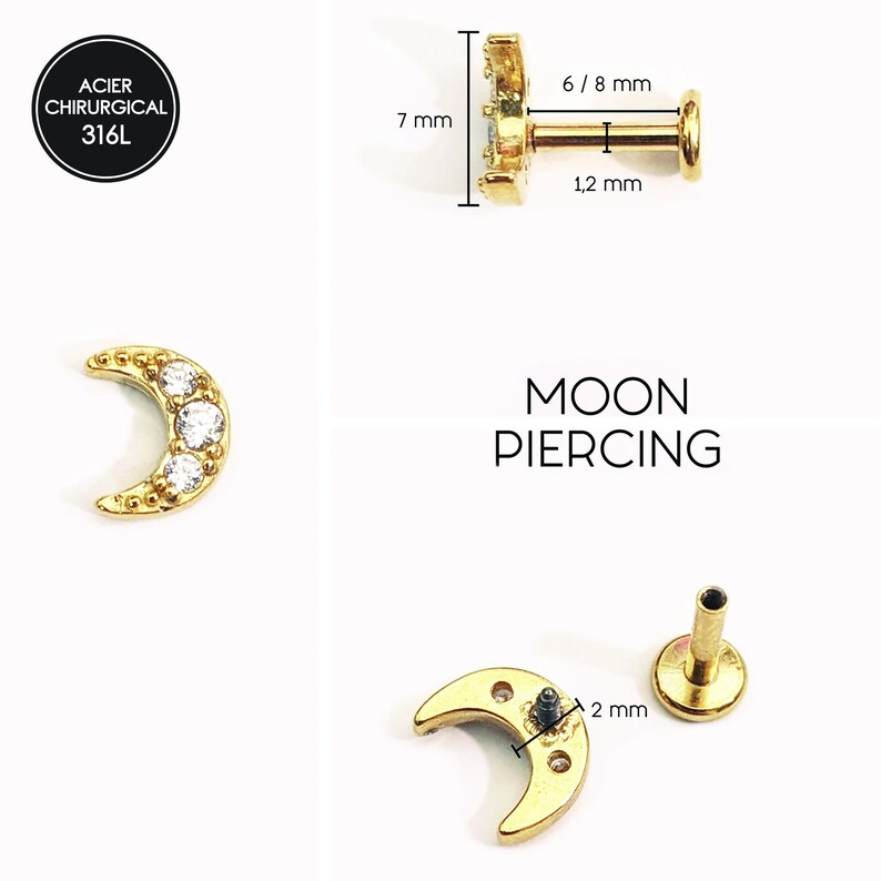 Sword Bat Spider Sun Moon Heart Piercing . Helix Tragus Lobe Snug Conch ...